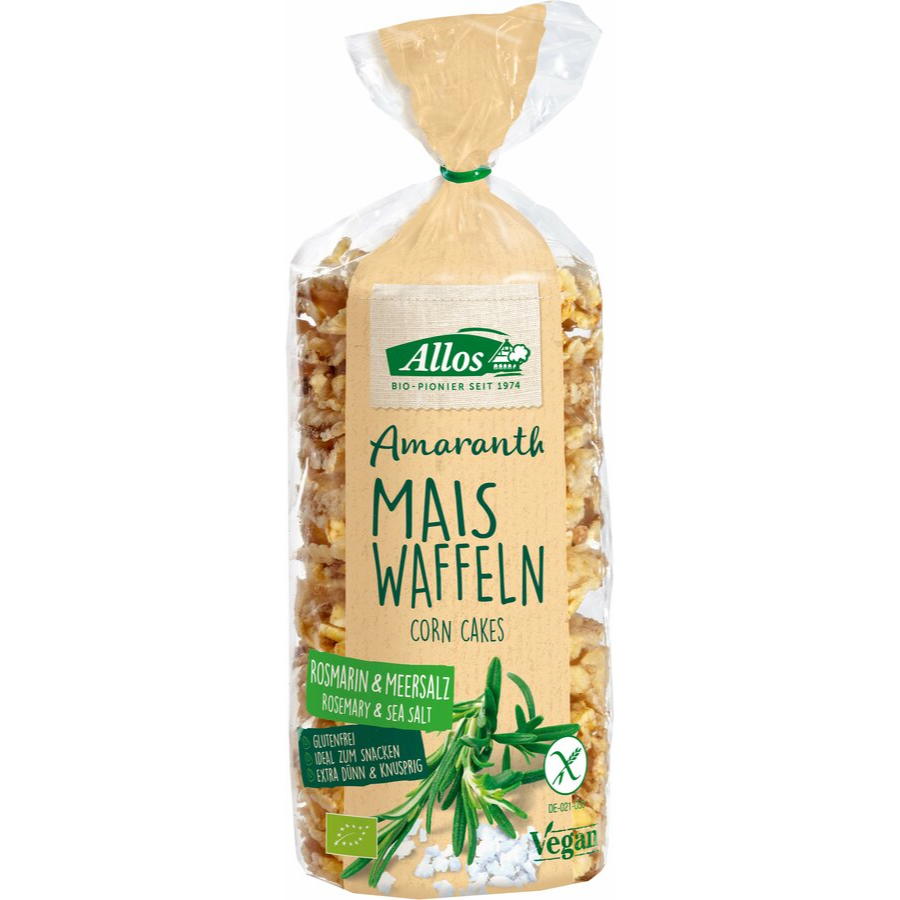 Bio Maiswaffeln Rosmarin & Meersalz