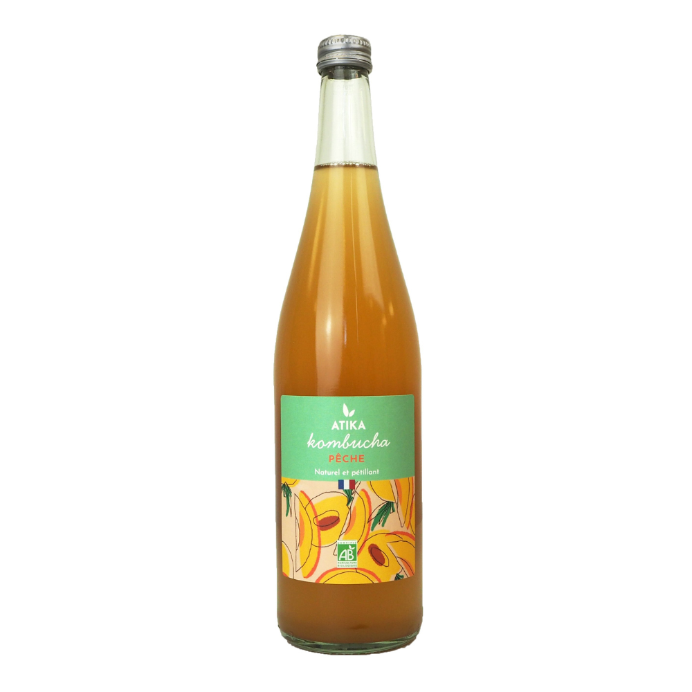 Kombucha Pêche Bio Atika