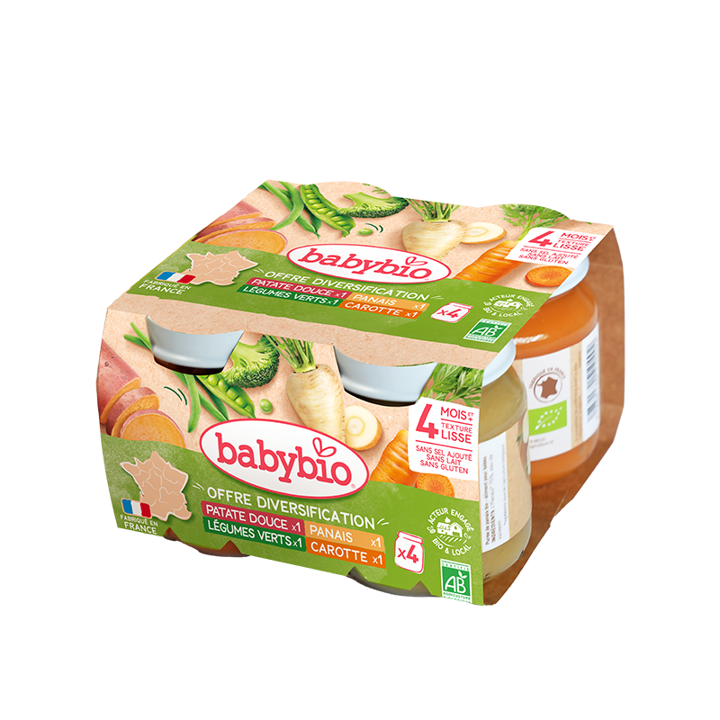 Multipack Petits Pots Légumes Bio - dès 4 mois Babybio