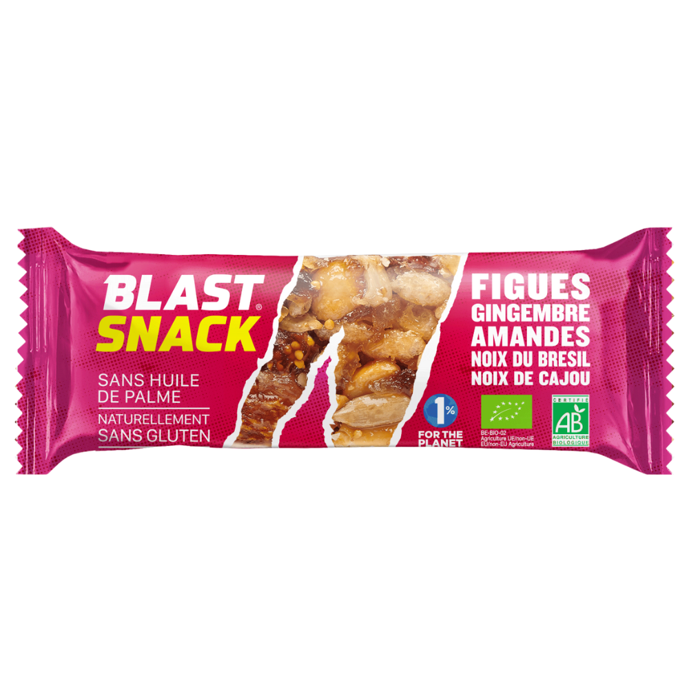 Barre Energétique Figues Gingembre Amande Bio Blast Snack