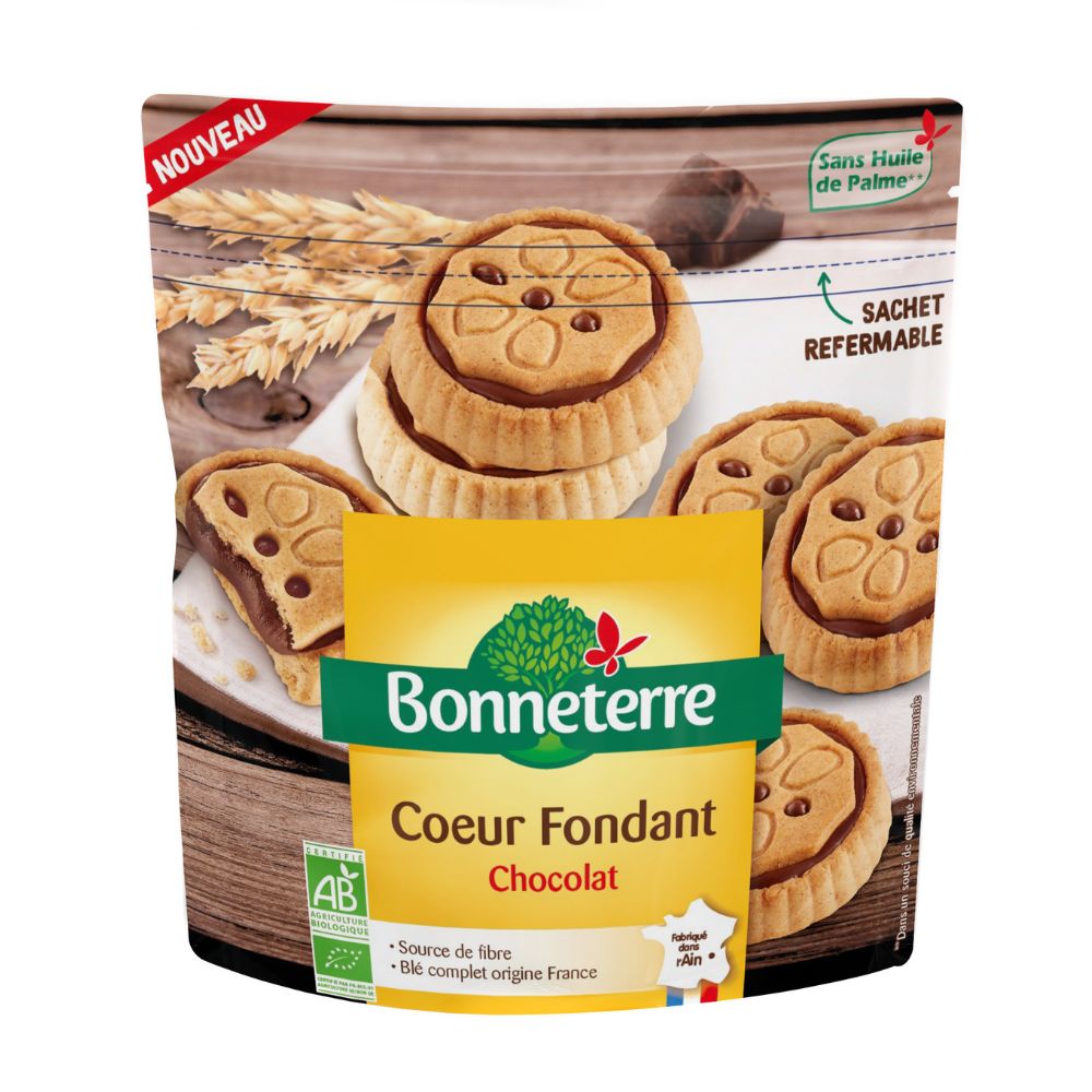 Biscuits Coeur Fondant Chocolat Bio Bonneterre