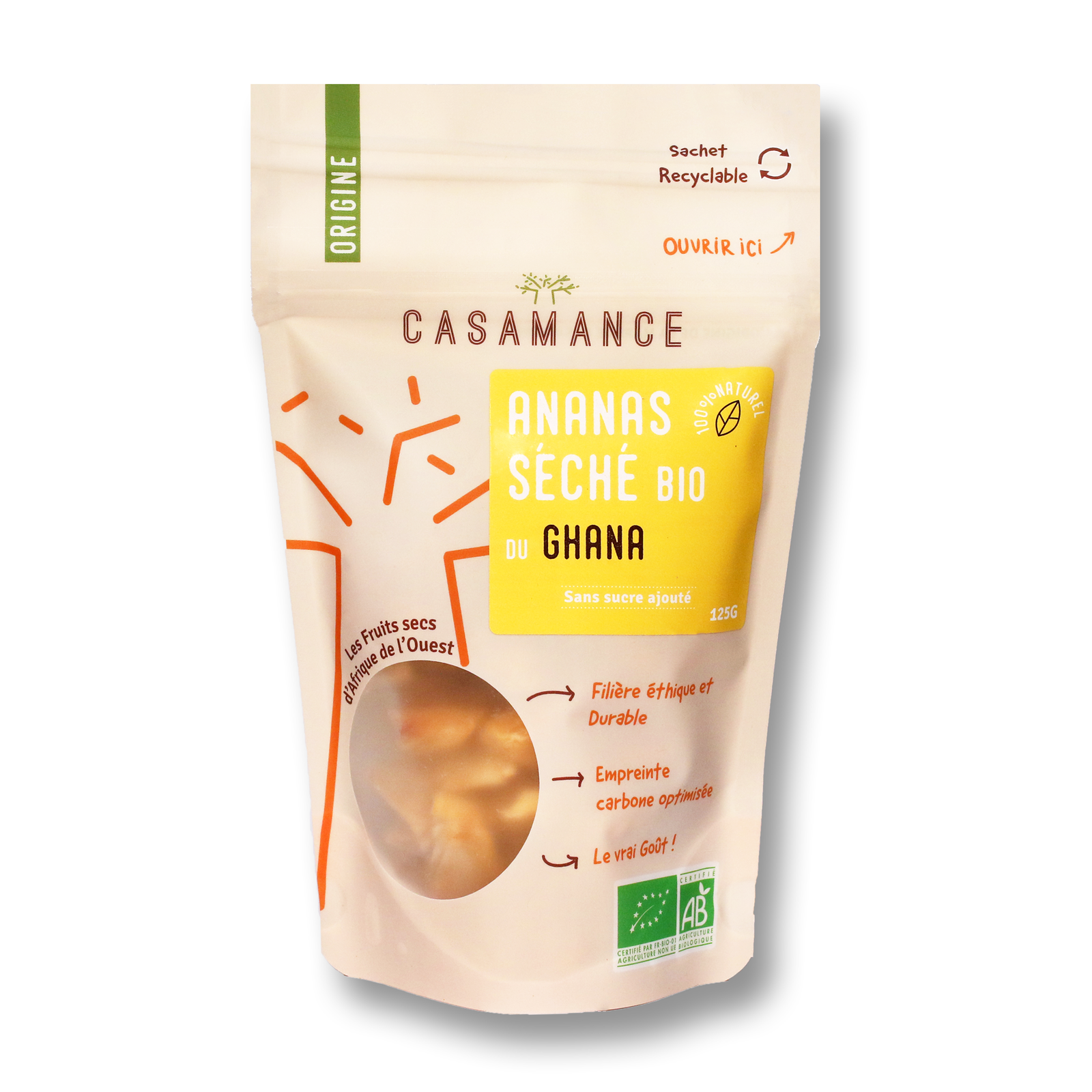 Ananas séché Bio Casamance