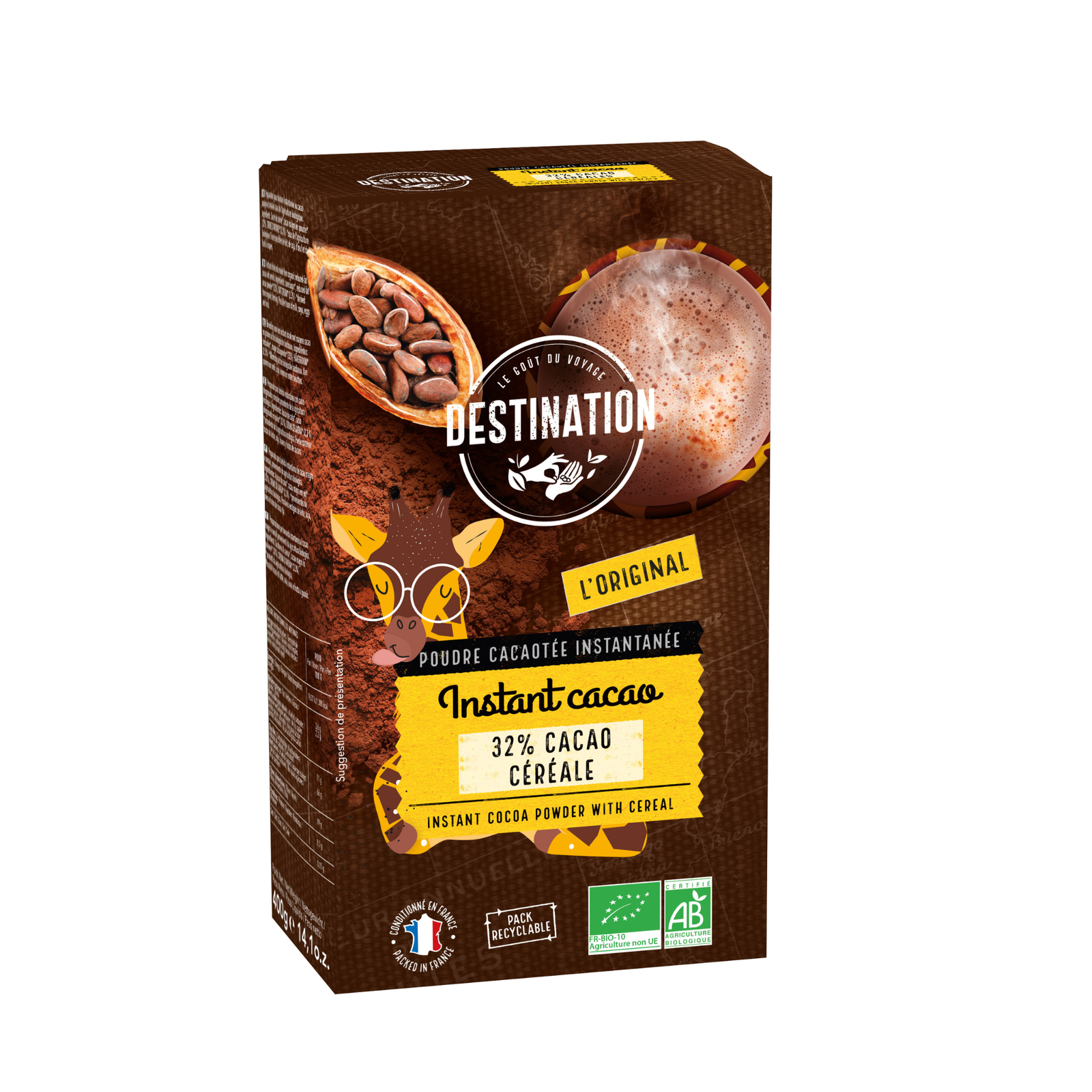 Cacao Choco 32% & Céréales Bio Destination