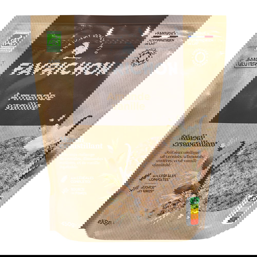 Muesli Croustillant Amande Vanille Bio Favrichon