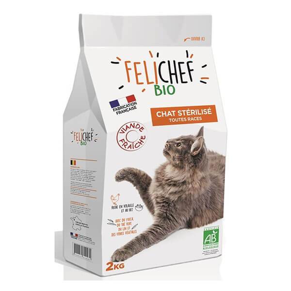 Croquette Chat Adulte Stérilisé Bio - La Fourche