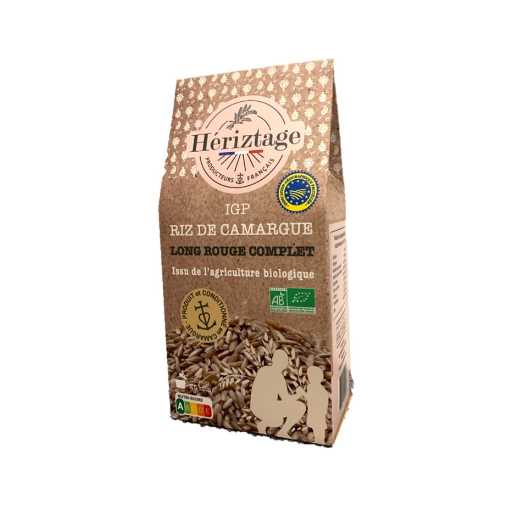 Riz Long Rouge Complet de Camargue IGP Bio Heriztage