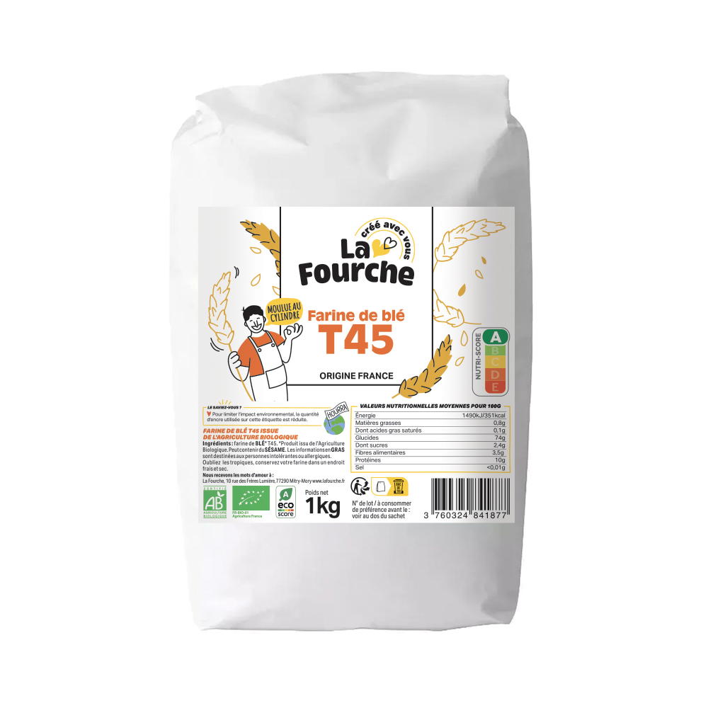 Farine de Blé T45 Bio
