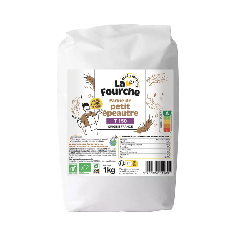 Farine de Petit Epeautre T150 Bio - La Fourche