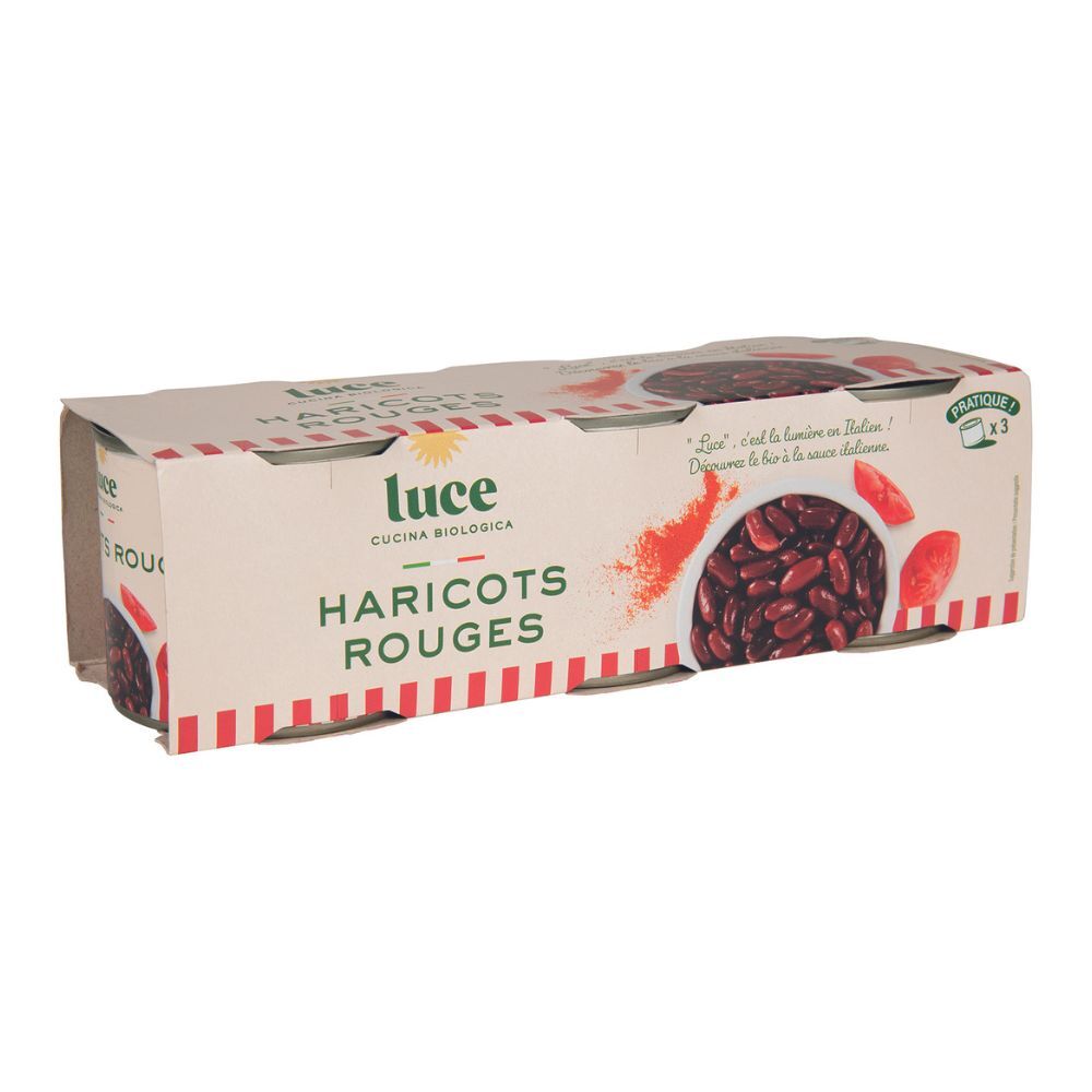 Haricots Rouges Bio - 3x 230g Luce