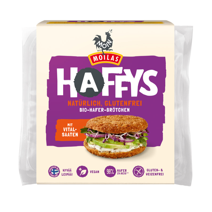 Bio Haffys Haferbrötchen mit Vitalsaaten