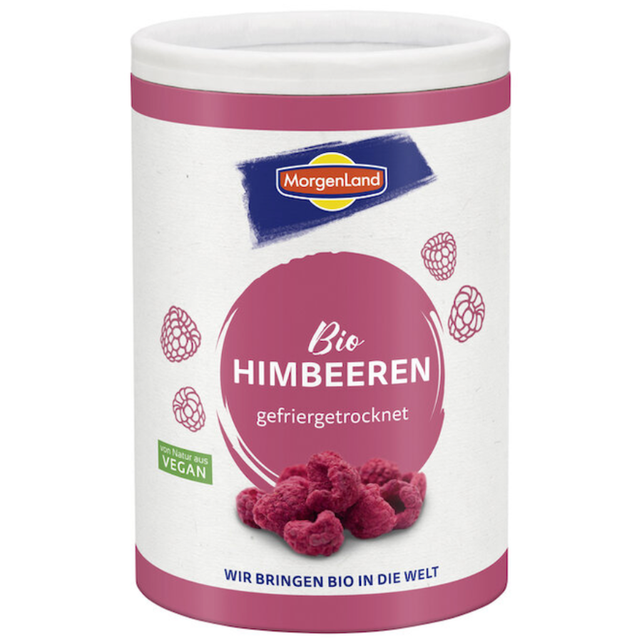 Bio Himbeeren gefriergetrocknet