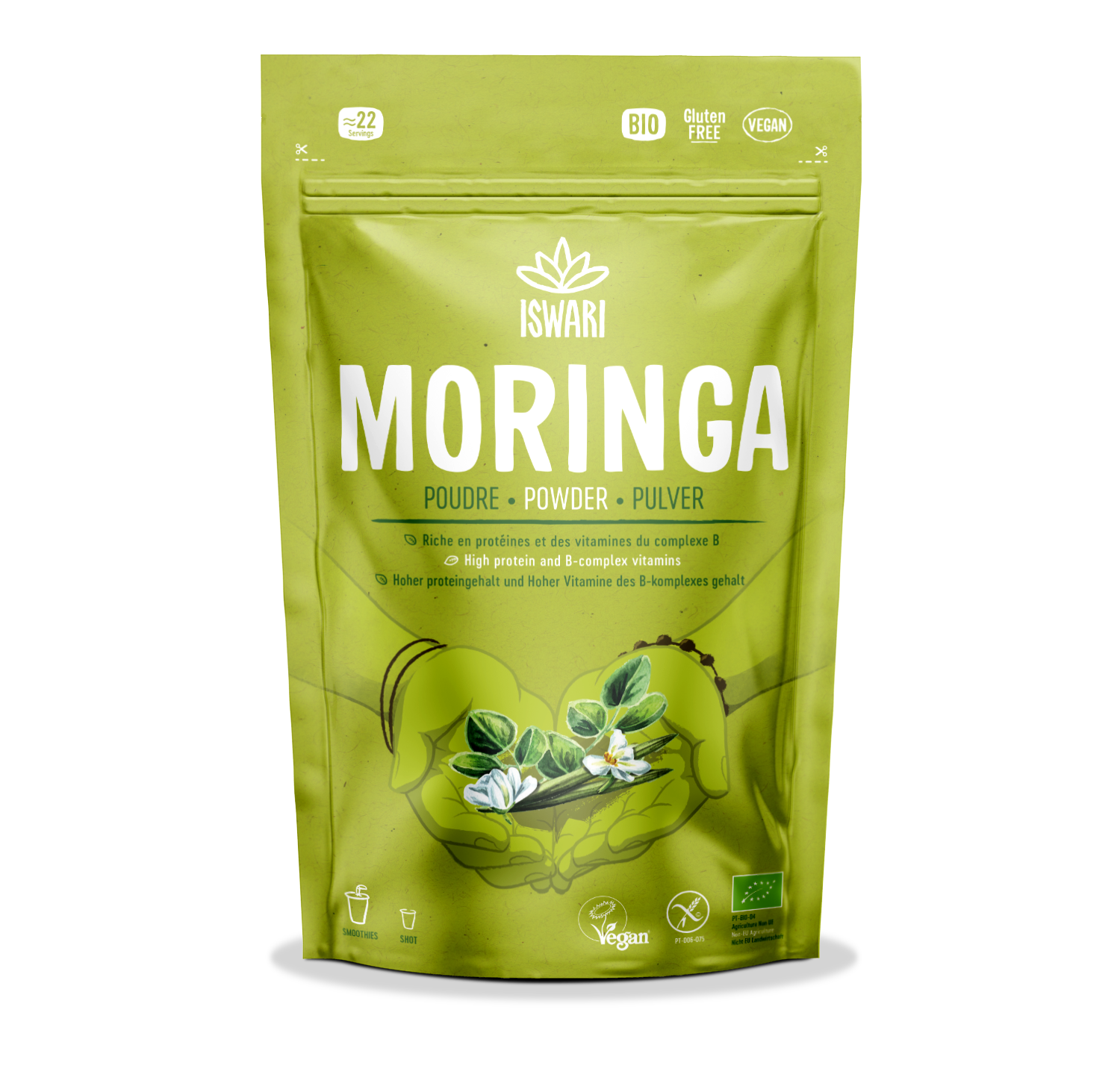 Moringa bio en poudre Iswari 125g