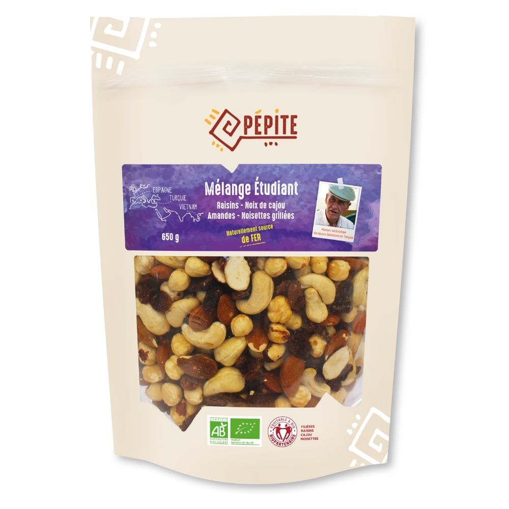 Mélanges de fruits secs bio - La Fourche