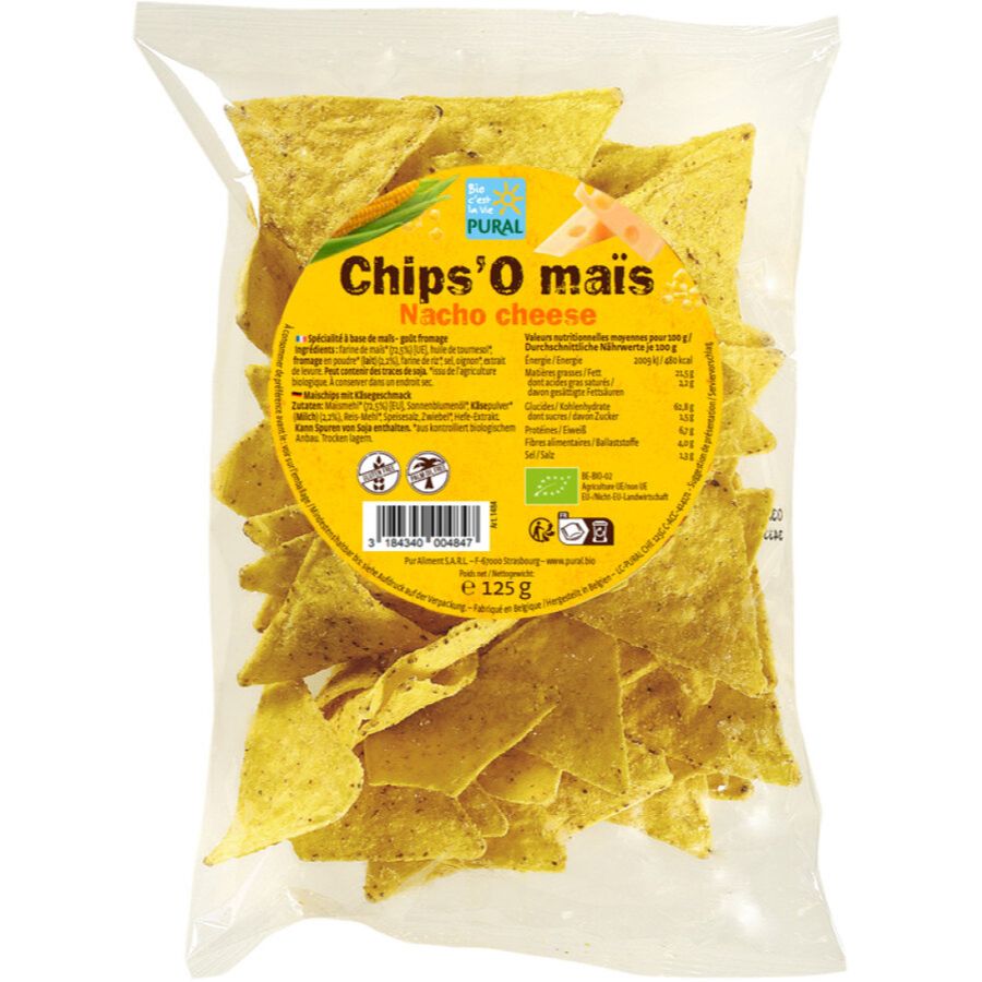 Bio Chips'O Mais Nacho Cheese, glutenfrei