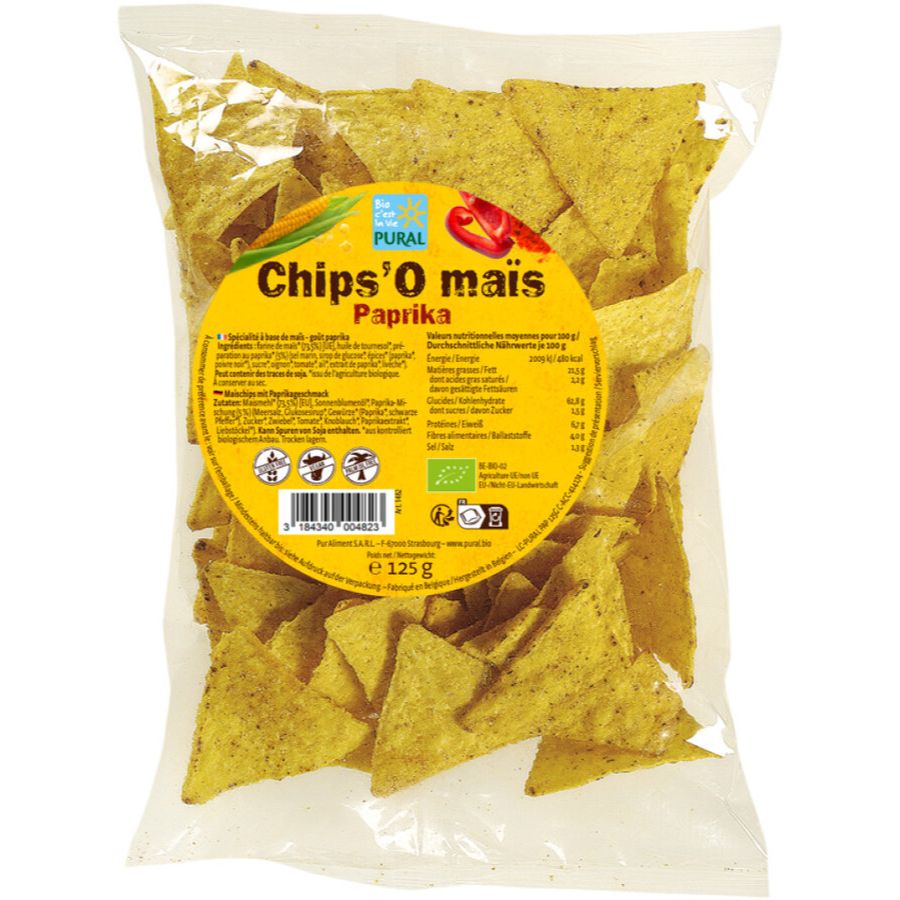 Bio Chips'O Mais Paprika, glutenfrei