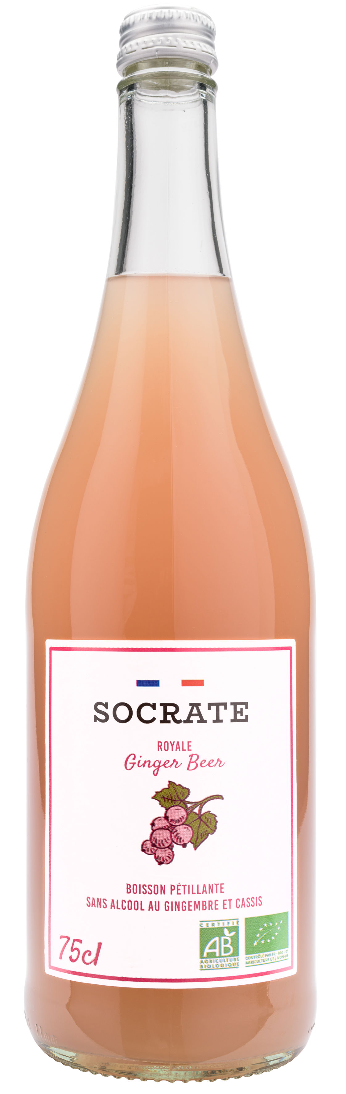 Royale Ginger Beer au Cassis Bio Socrate - 75cl