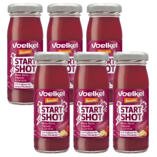 Bio Start-Shot Rote Bete, Ingwer & Guarana, demeter, Karton 8 Stk.
